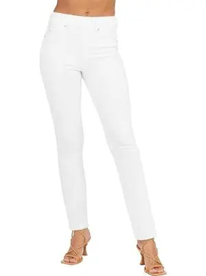 Spanx Straight Leg Ankle Jeans White