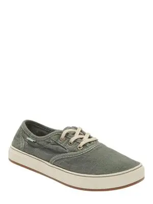 Sanuk Avery Lace-up Hemp Sneakers - Slate