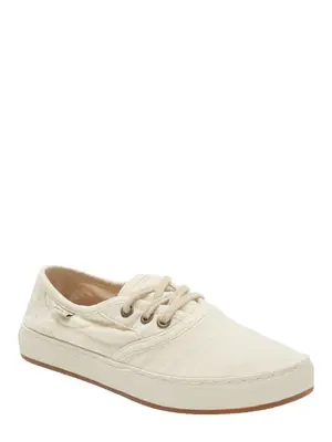 Sanuk Sanuk Avery Lace-Up Hemp Sneakers Washed White