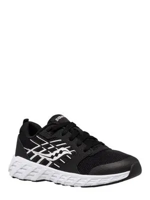 Saucony Saucony Wind 2.0 Water Repellent Sneaker Black/white