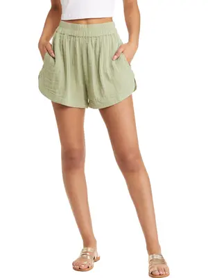 Rip Curl Rip Curl Premium Cotton Gauze Shorts Mid Green