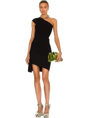 Bottega Veneta Rib Spiral Dress - Black