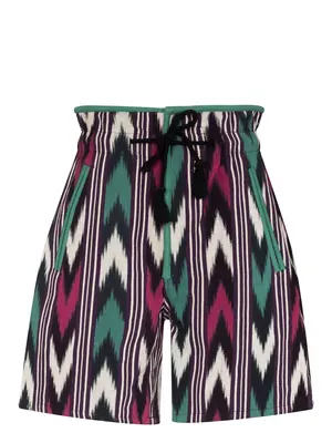 MARANT ETOILE MARANT ÉTOILE Zigzag-Print High-Waisted Shorts