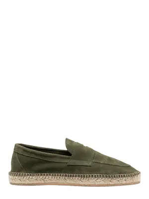 SCAROSSO Diego Suede Espadrilles - Green