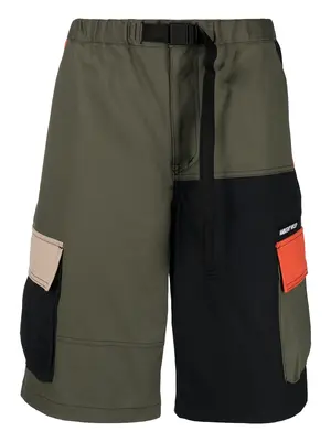 AMBUSH Colour-block Cargo Shorts - Green