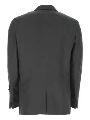 Fendi Peak-lapel Single-breasted Blazer - Grey