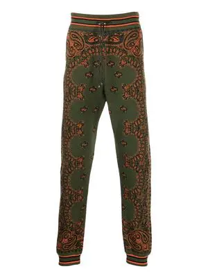 Amiri Paisley-print Track Pants - Green