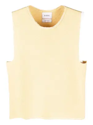 BARRIE Fringe-trim Top - Yellow