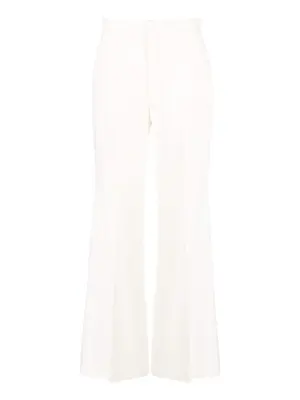 AMBUSH Wide-leg Virgin-wool Trousers - Neutrals
