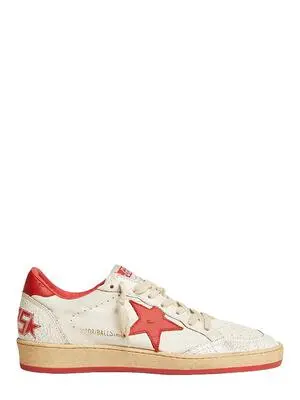 GOLDEN GOOSE Ball Star Low Top Sneakers - White Strawberry