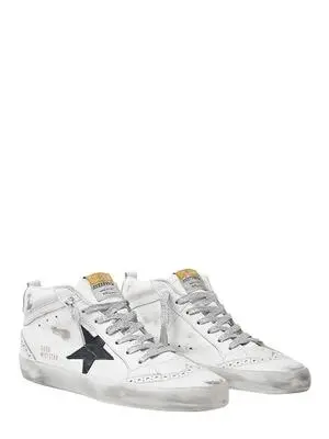GOLDEN GOOSE Mid Star Mid Top Sneakers - White/black