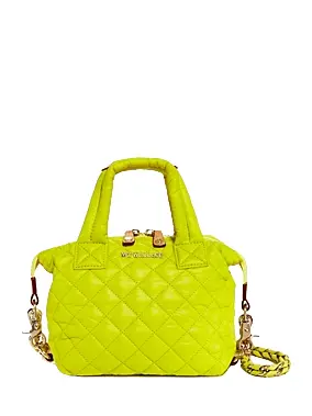 Mz Wallace Mz Wallace Micro Sutton Bag Acid Yellow/light Gold