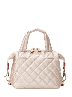 Mz Wallace Mz Wallace Micro Sutton Bag Pale Rose Gold Metallic/light Gold