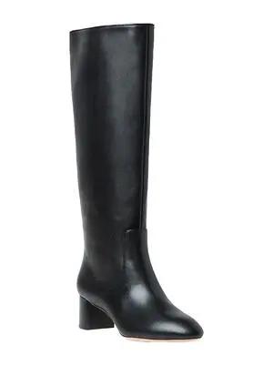 LOEFFLER RANDALL Gia Leather Knee-high Boots - Black