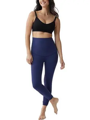 Ingrid & Isabel® Active Postpartum Light Compression Leggings, Pack Of 2 - Black/ Navy