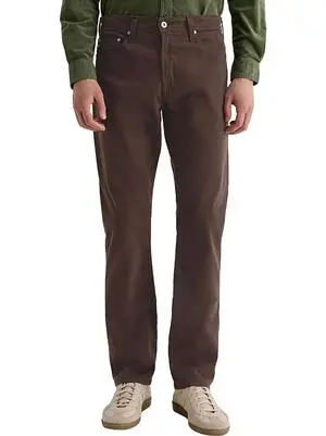 Ag Everett Straight Fit Twill Pants - Raw Umber