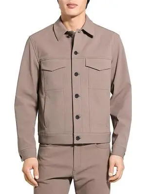 Theory River Jacket In Neoteric Twill - Morel