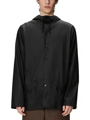 Rains Waterproof Rain Jacket - Black