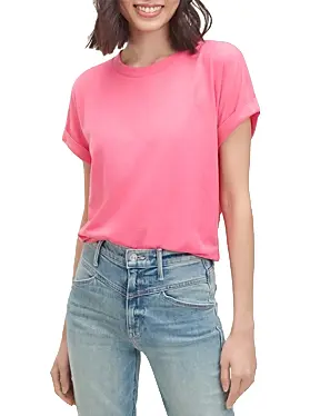 Splendid Splendid Skye Cuffed Tee Hibiscus