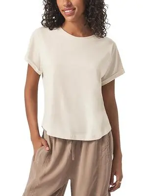 Splendid Splendid Skye Cuffed Tee Moonstone