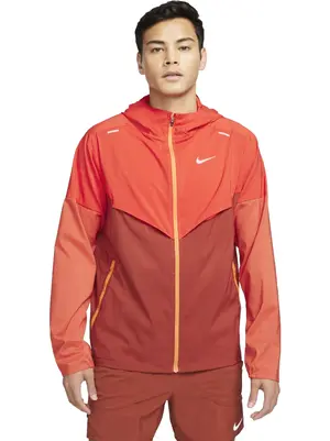 Nike Windrunner Running Jacket Habanero Red,rugged Orange,habanero Red