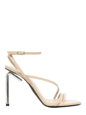 Off-White Off-White Open-Toe Leather Sandals Neutrals
