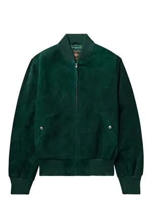 GOLDEN BEAR Suede Bomber Jacket