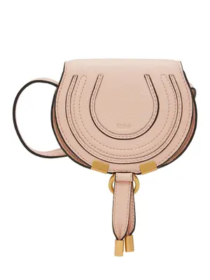 Chloé Chloé Nano Marcie Saddle Bag 6j9 Pale Blush