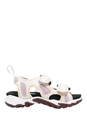 Alexander McQueen Panelled Touch-strap Sandals - White
