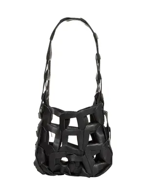 SC103 SC103 Mini Links Leather Tote Black