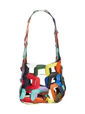 SC103 SC103 Mini Links Leather Tote Confetti