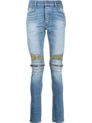 Amiri Paisley Mx2 Straight-fit Jeans - Blue