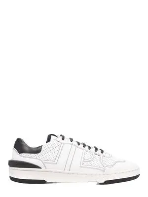 LANVIN Perforated-panel Leather Sneakers - White