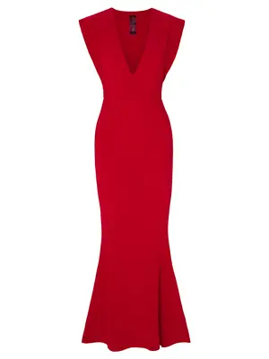 Norma Kamali Stretch-jersey Gown Red