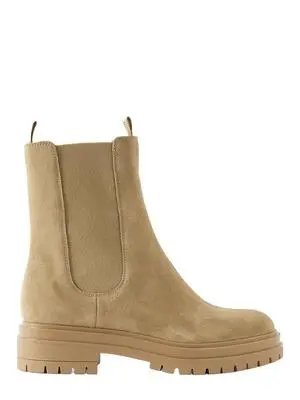 GIANVITO ROSSI Gianvito Rossi Chester Suede Chelsea Boots Camel
