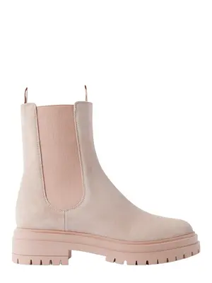 GIANVITO ROSSI Gianvito Rossi Chester Suede Chelsea Boots Neutrals