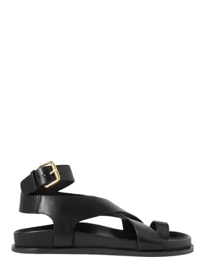 A.emery Jalen Leather Sandals - Black