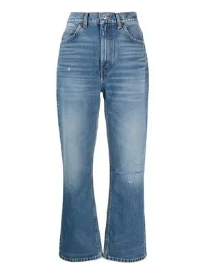 RE/DONE High-rise Flared Jeans - Blue