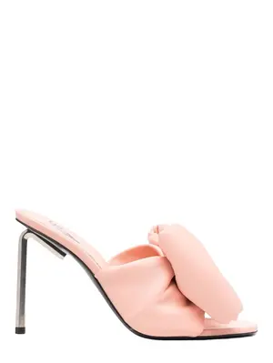 Off-White 105mm Bow-detail Padded Sandals - Pink