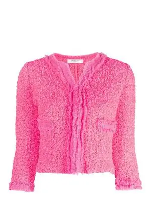 CHARLOTT Long Sleeve Fitted Jacket - Pink