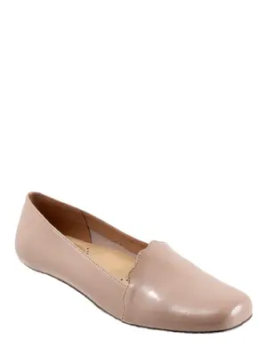 Trotters Sage Flat - Taupe Patent