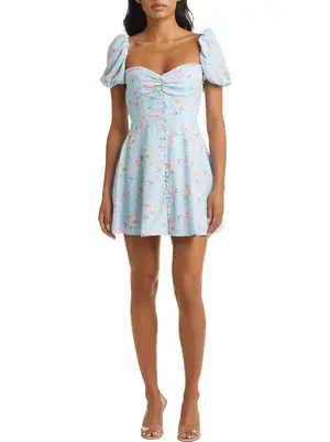 House Of Cb Aria Mini Sundress - Blue