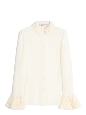 Valentino Garavani Georgette Blouse - Ivory