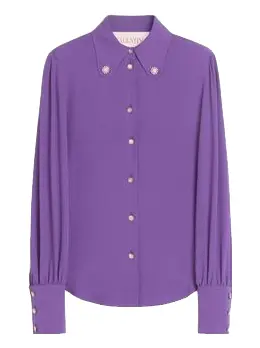 Valentino Garavani Valentino Georgette Blouse Violet