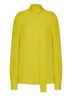 Valentino Garavani Valentino Georgette Blouse Yellow
