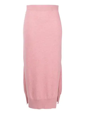 BARRIE High-waisted Knit Skirt - Pink
