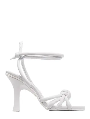 LE SILLA Knot-detail High Heel Sandals - White