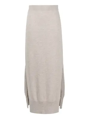 BARRIE High-waisted Knit Skirt - Neutrals