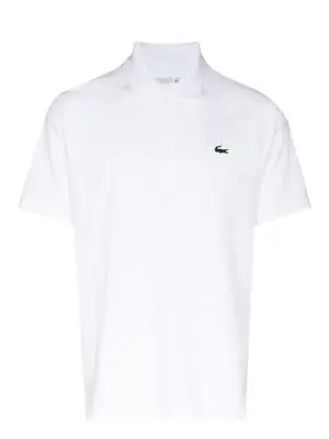 Lacoste Logo-patch Short-sleeved Polo Shirt White