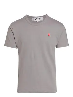 Play Comme Des Garcon Small Heart Crewneck T-shirt Blue